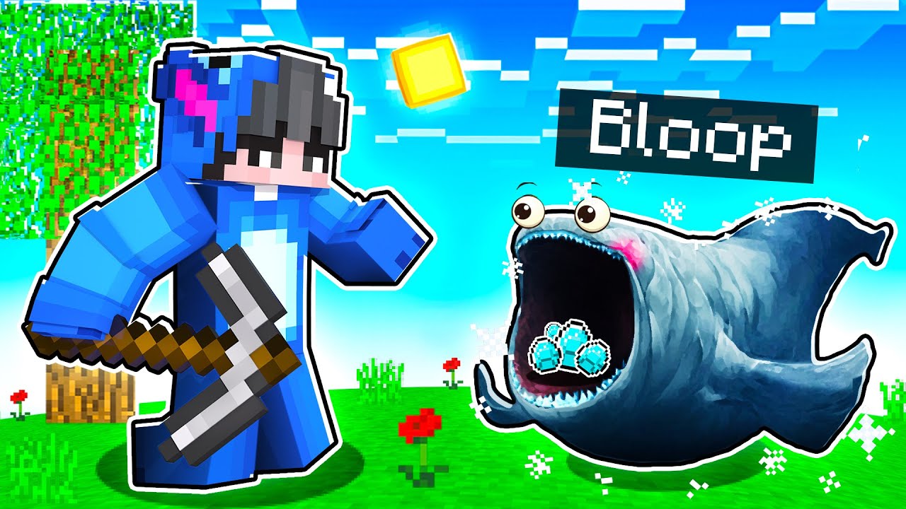 Playing as HELPFUL Bloop in Minecraft! - YouTube