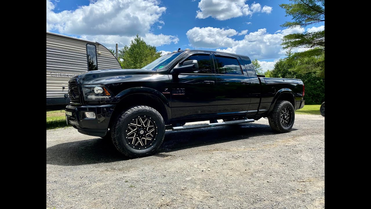 4th Gen Ram mega cab 2500 with 35s and +12mm offset. - YouTube