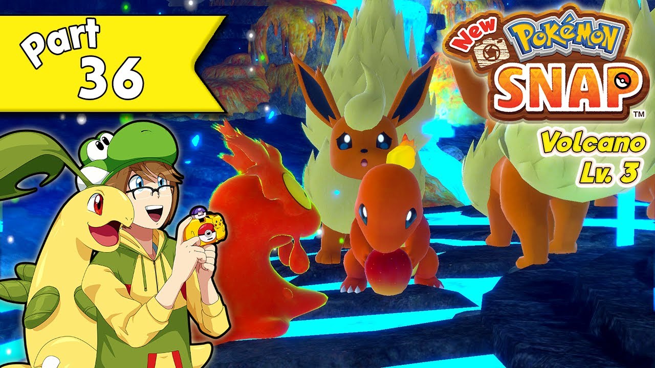 New Pokemon Snap walkthrough (w/ commentary) Part 36 - Fireflow Volcano Lv. 3! - YouTube
