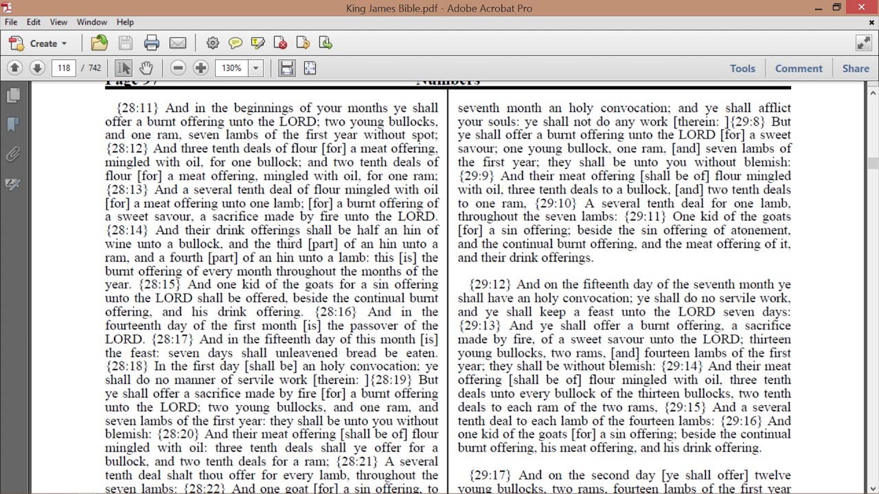 Numbers Chapter 29 - YouTube