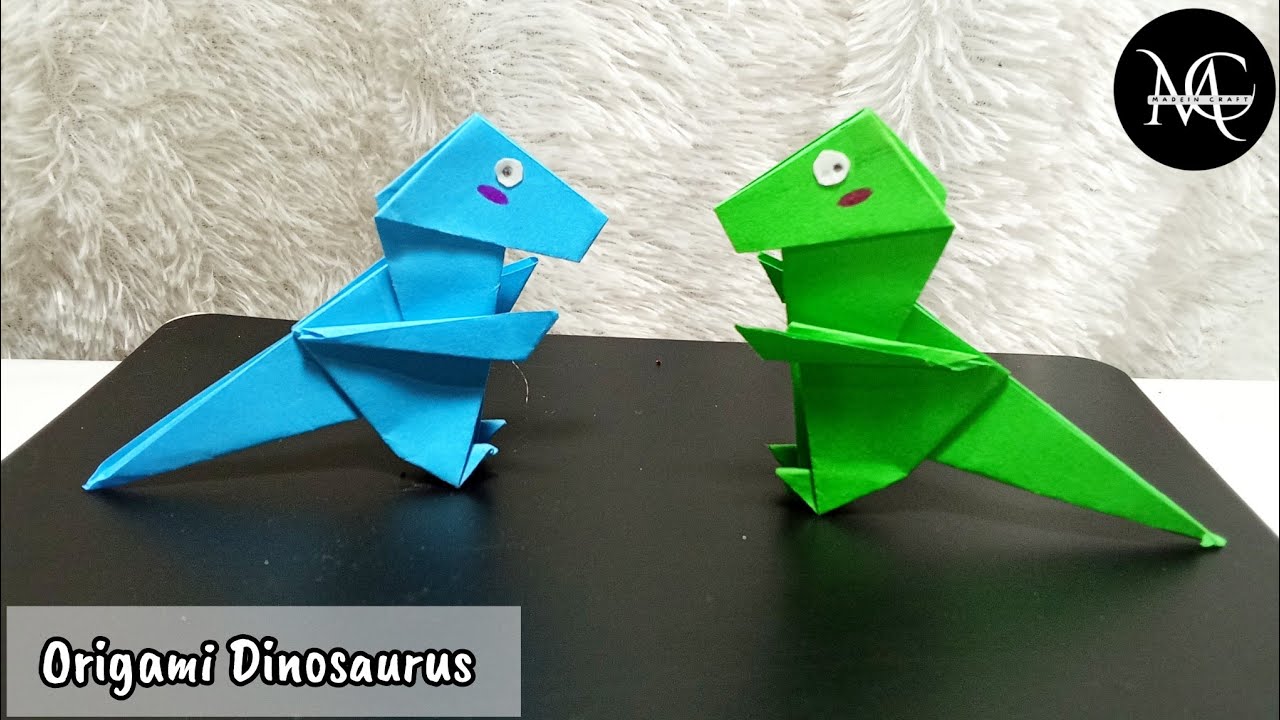Origami Dinosaurus / How to make paper dinosaurus - YouTube