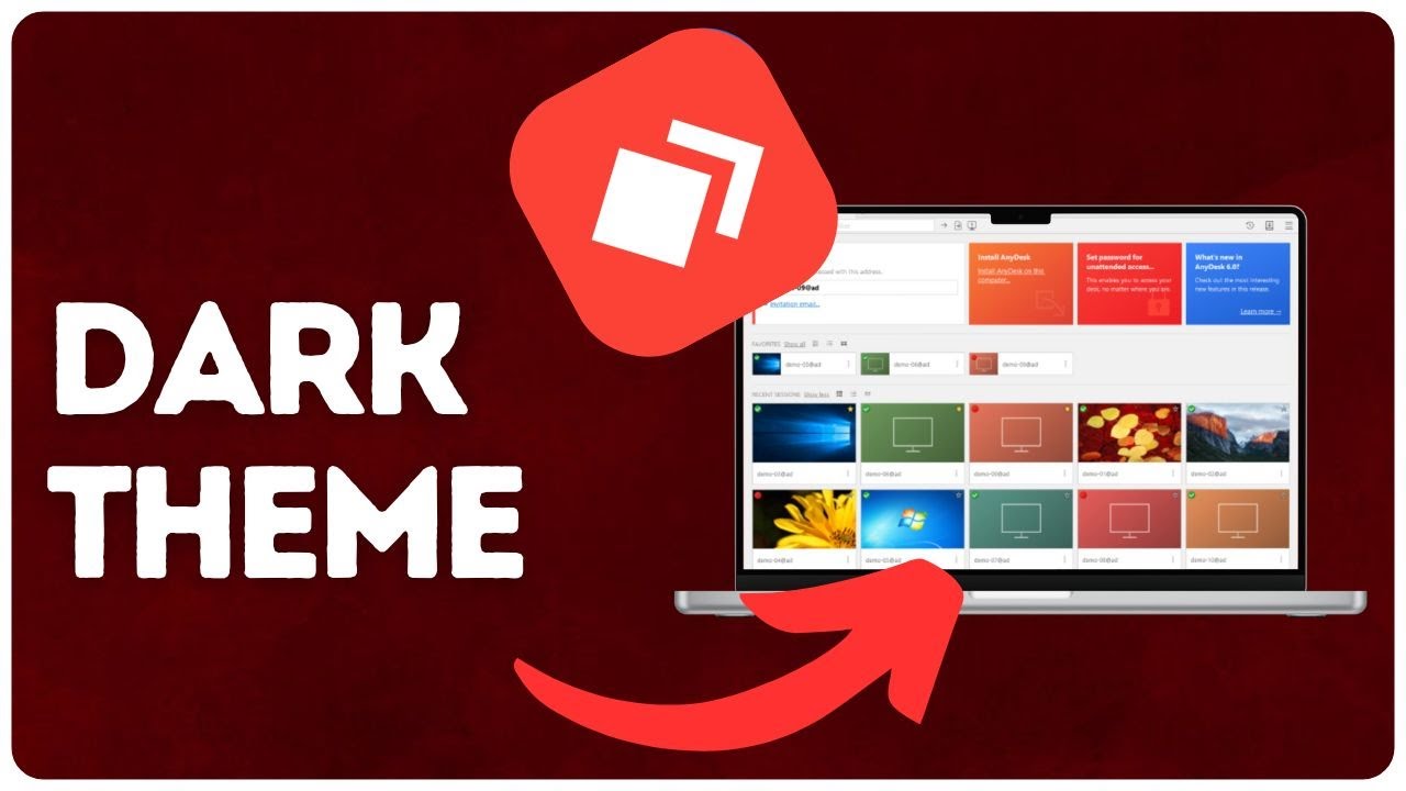 How to set up the dark theme mode settings on AnyDesk? - YouTube