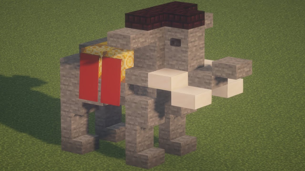 indian elephant in minecraft - YouTube