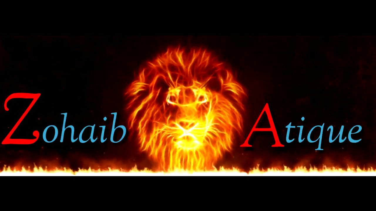 Zohaib name art on kinemaster. - YouTube