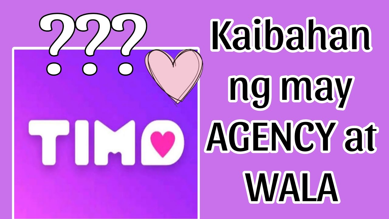 Kaibahan ng may AGENCY sa walang AGENCY sa TIMO - YouTube