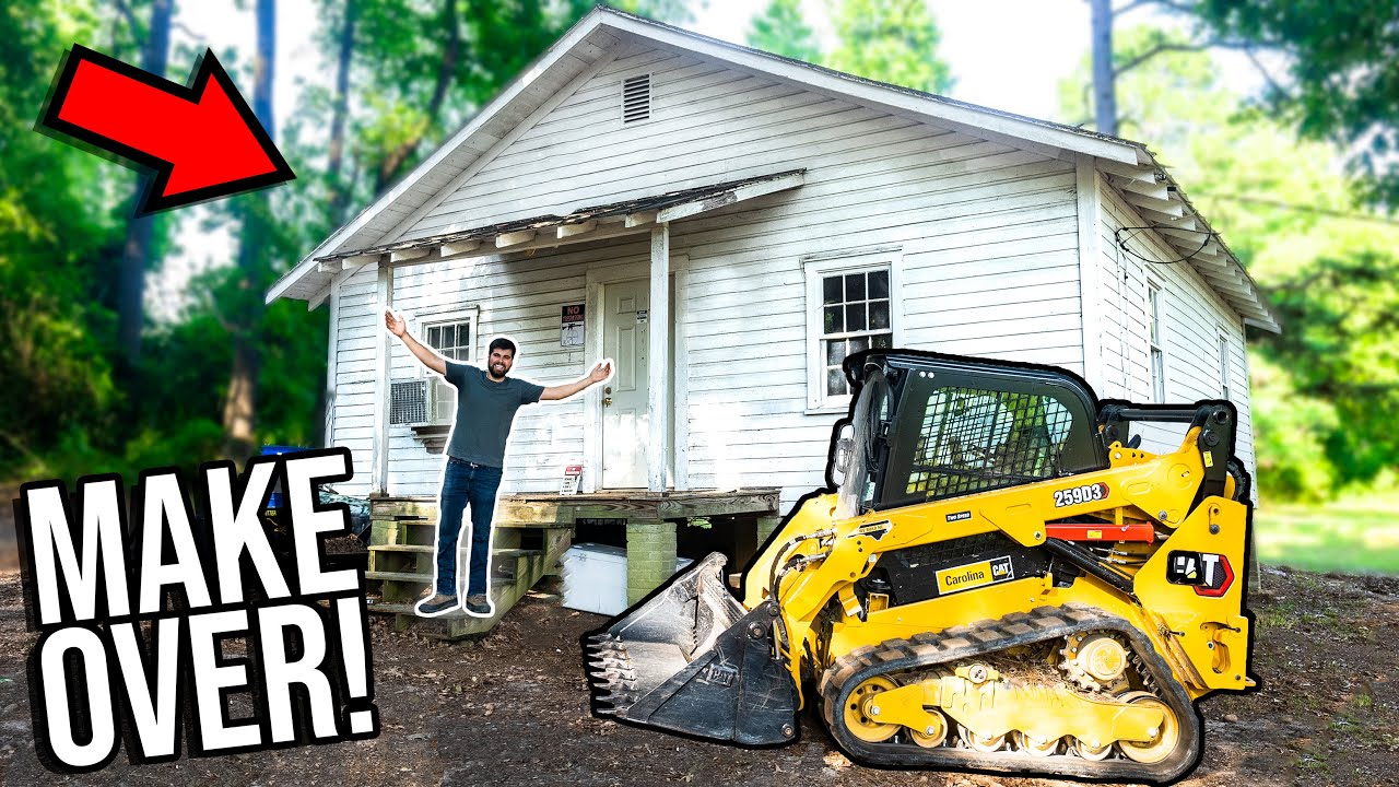 I’M RESTORING THE HUNTING CABIN | Day ONE! - YouTube
