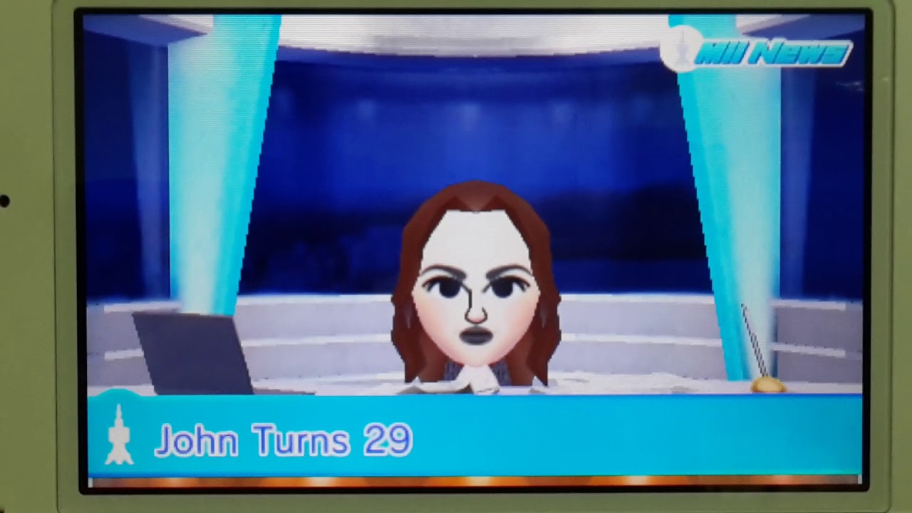 Tomodachi Life - Mii News - John Turns 29 - YouTube