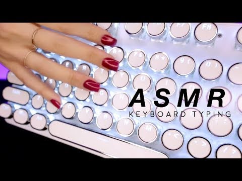 | ASMR | Typing on 2 Different Keyboards ⌨️ ( plus gentle tapping & brushing 💤 ) 키보드 타이핑 소리 ...