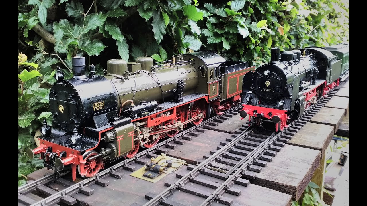 GAUGE ONE LIVE STEAM GERMAN LOCOMOTIVES - YouTube