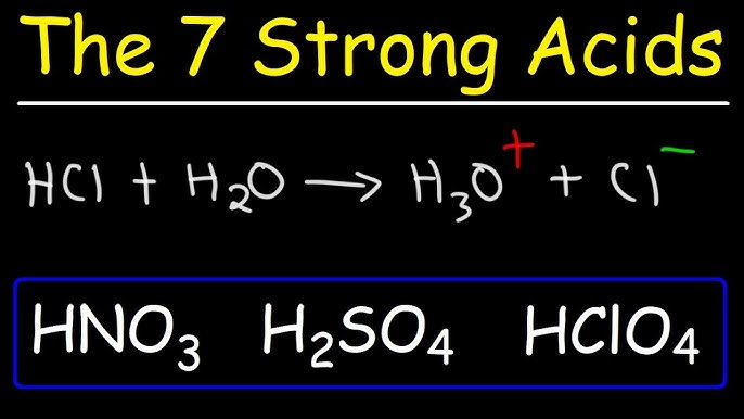 Strong Electrolytes List Strong Electrolytes List