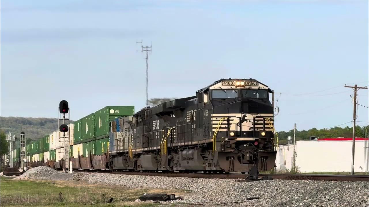 NS 4168 w/ Sonicbonnet Leads Intermodal 29F-16 on 4/17/25 - YouTube