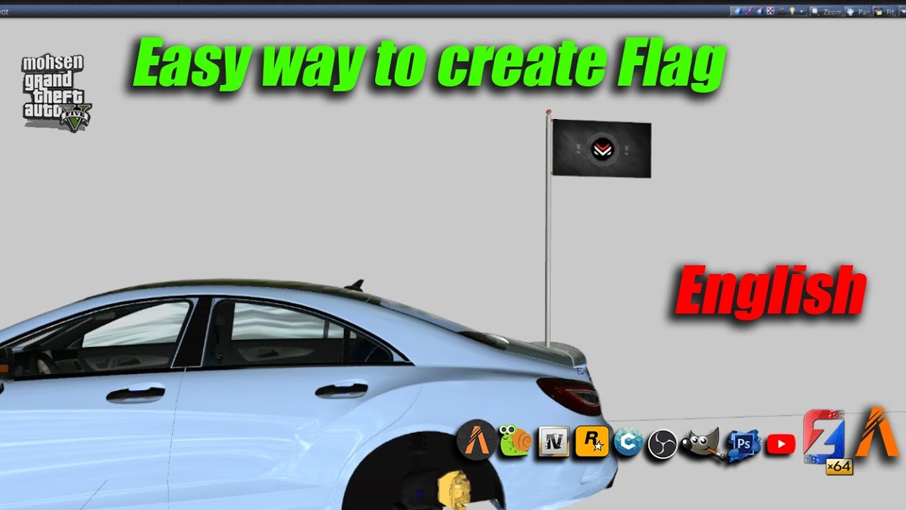 Easy way to create Flag in Zmodeler - YouTube
