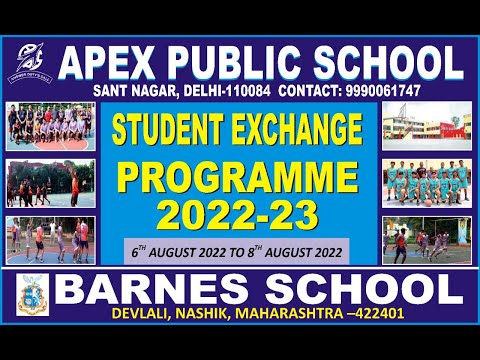 STUDENT EXCHANGE PROGRAMME | 2022-2023 | APEX PUBLIC SCHOOL | SANT ...