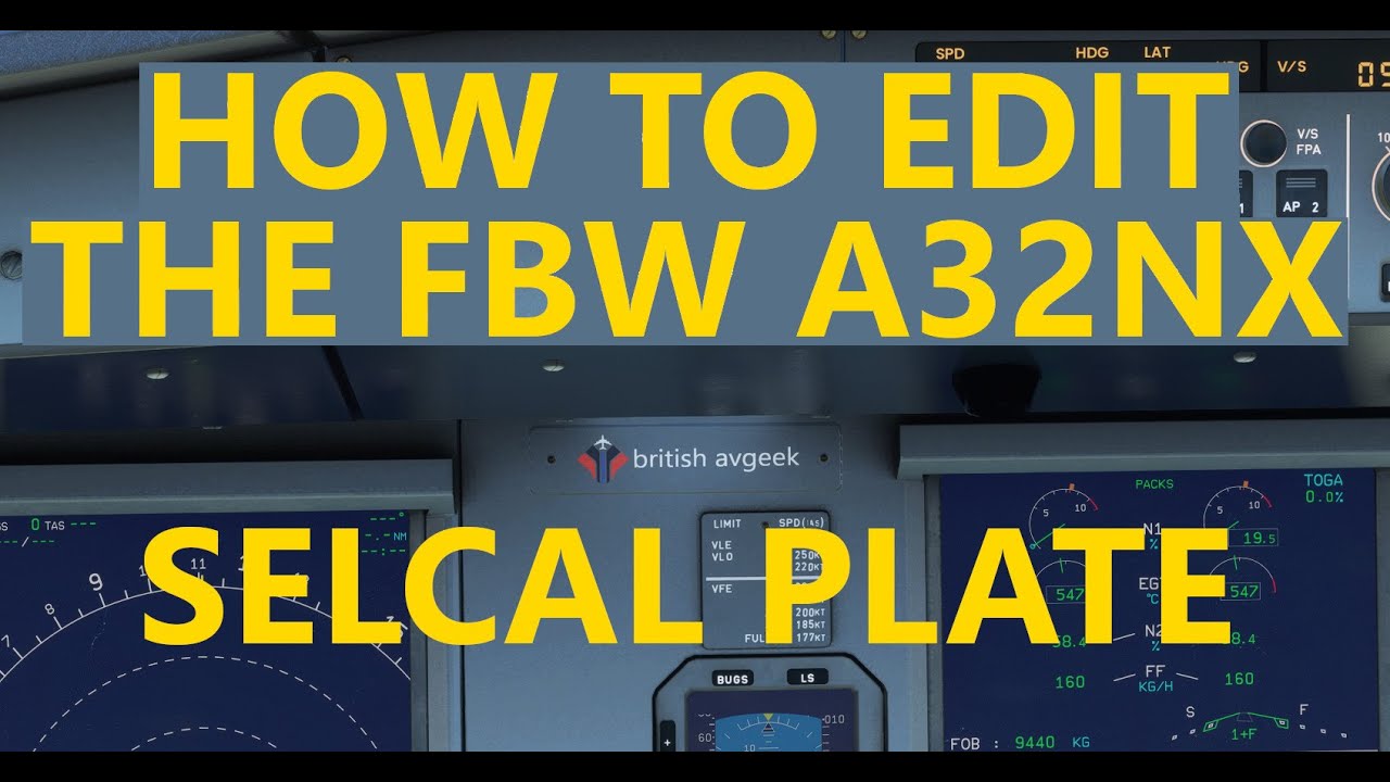 MSFS 2020 | How to make a CUSTOM SELCAL Plate in the flybywire A32NX ...