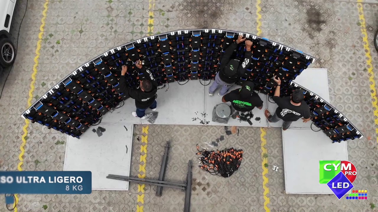 PANTALLA DE LED 3 mm CURVA , PLANA Y CONVEXA / CYM PRO LED - YouTube
