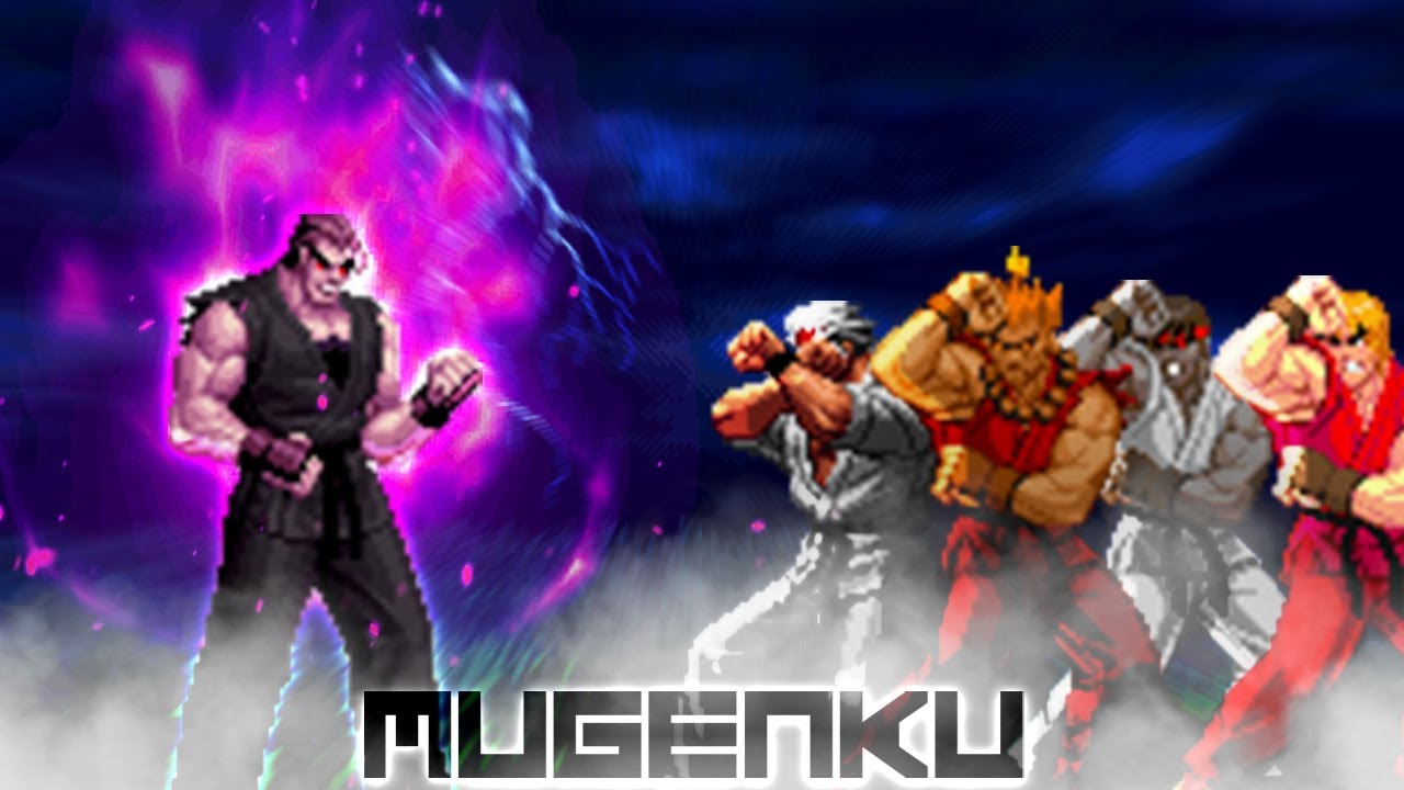 EVIL DAN?! ULTRA VIOLET DAN CHALLENGES RYU, KEN & AKUMA! MUGEN - YouTube