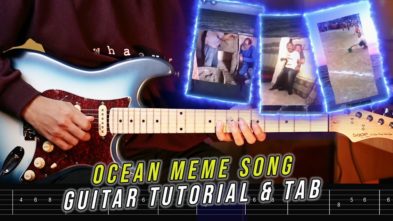 Lagu meme yang buat lo takut ketawa | Ocean meme song Guitar Tutorial ...