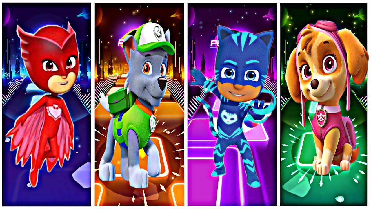 Pj masks and Paw patrol Vs PJ Masks Vs Marshall!! - YouTube