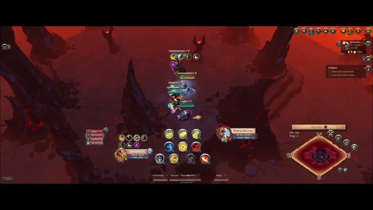 Albion Online - 5v5 Hellgate - Open World PvP | Healer POV - YouTube