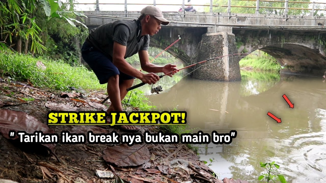 MANCING IKAN BREK SUNGAI - YouTube