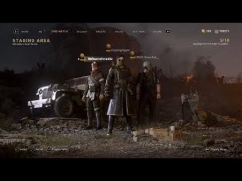 Call of Duty®: WWII team deathmatch sandbox win 75 to 61 17 & 2 - YouTube