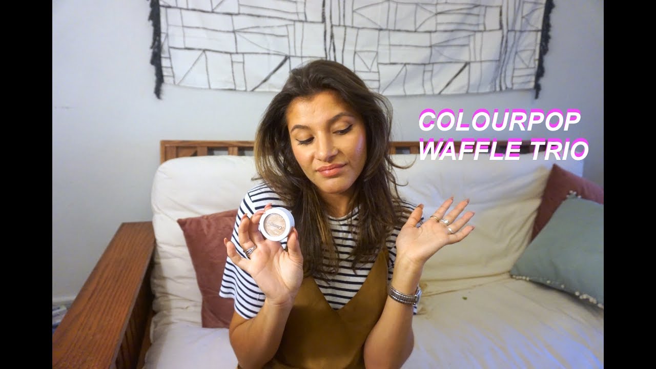 ColourPop Waffle Highlighter Trio Review - YouTube
