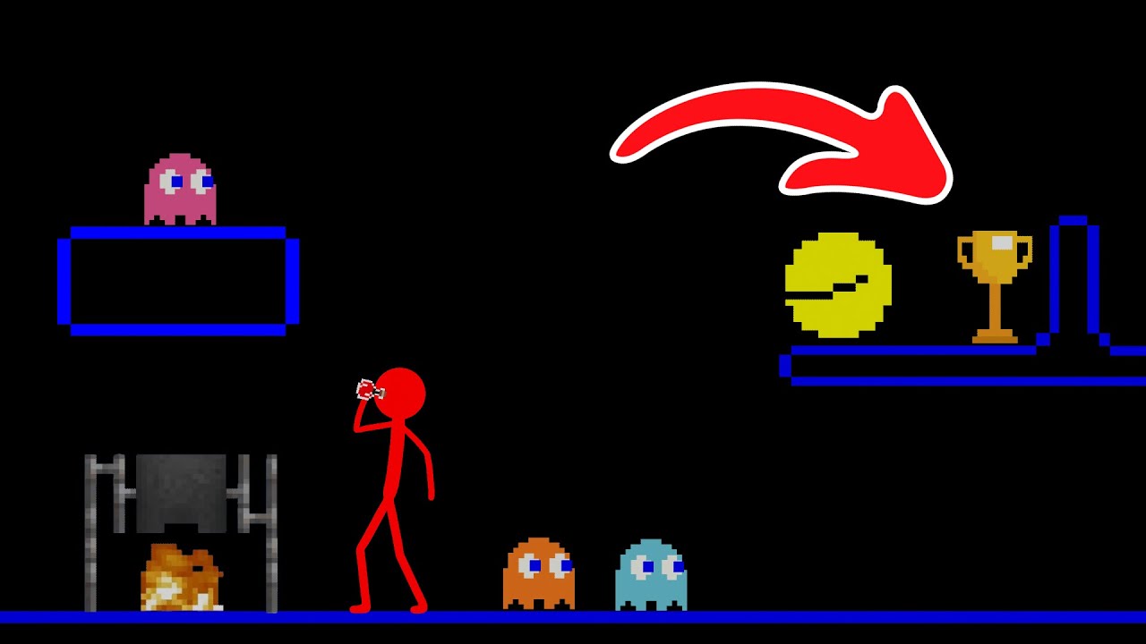 Pacman Stole The Trophy - Stickman Animation - YouTube
