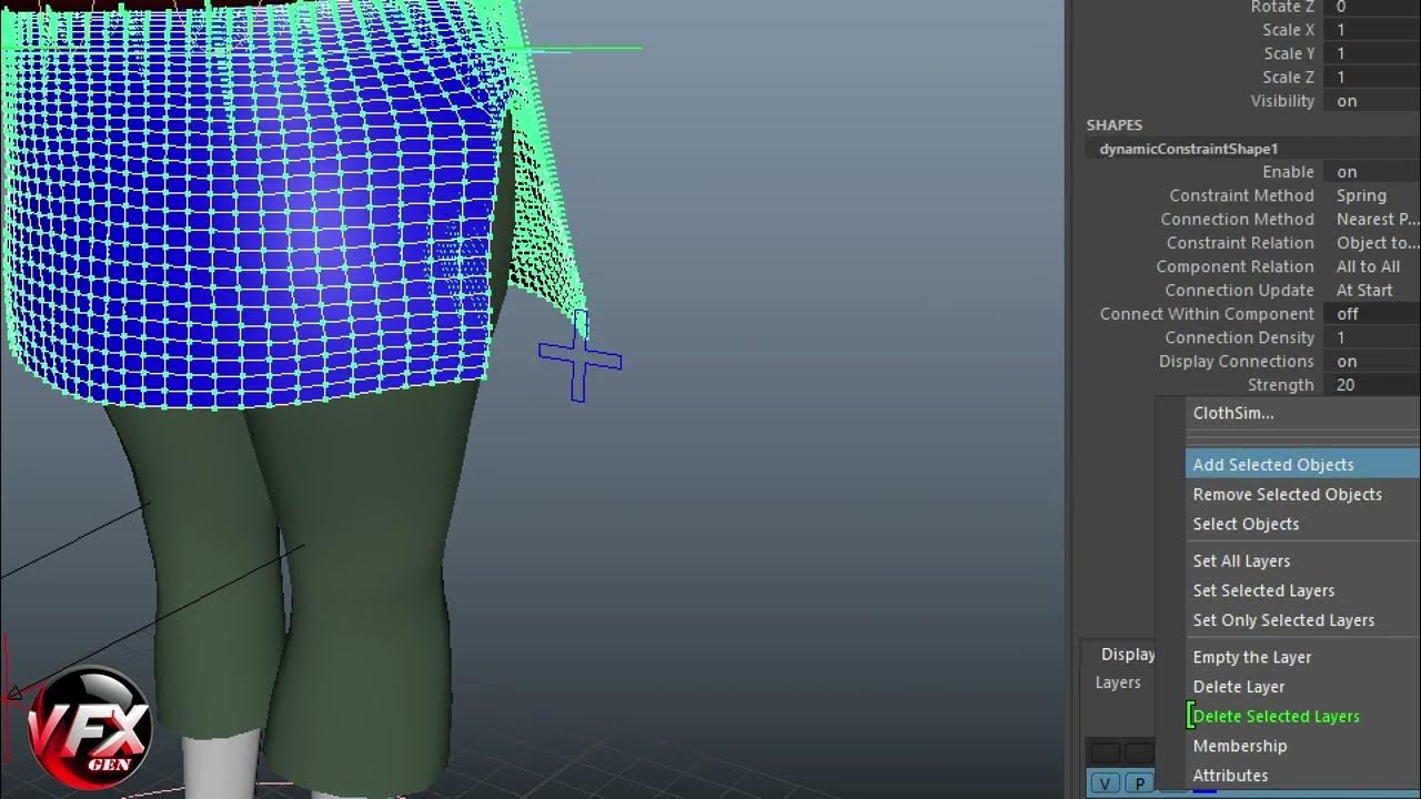 Cloth simulation Maya สอนทำผ้า 3D - YouTube
