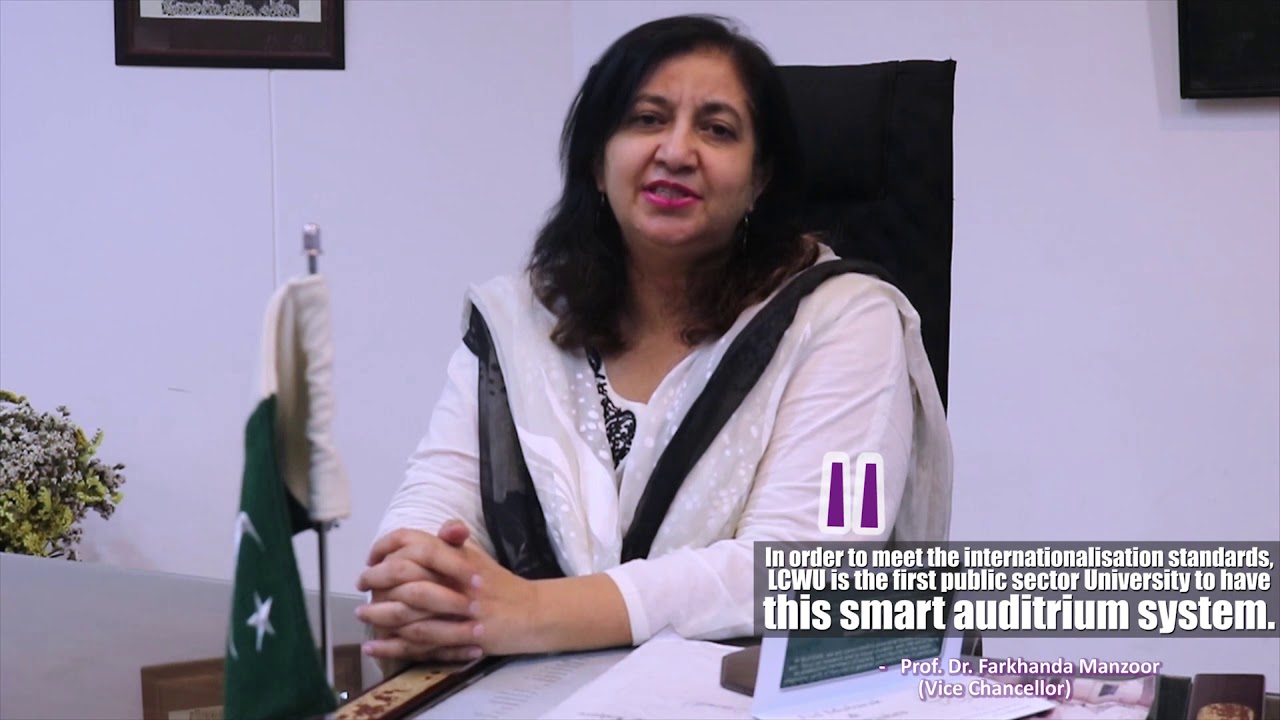 Smart Auditorium Complete Solution provided by EduServ In Pakistan LCWU ...