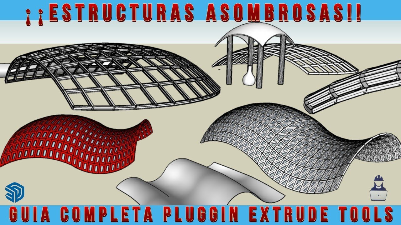 COMO CREAR ESTRUCTURAS SORPRENDENTES ,GUIA COMPLETA PLUGGIN EXTRUDE ...