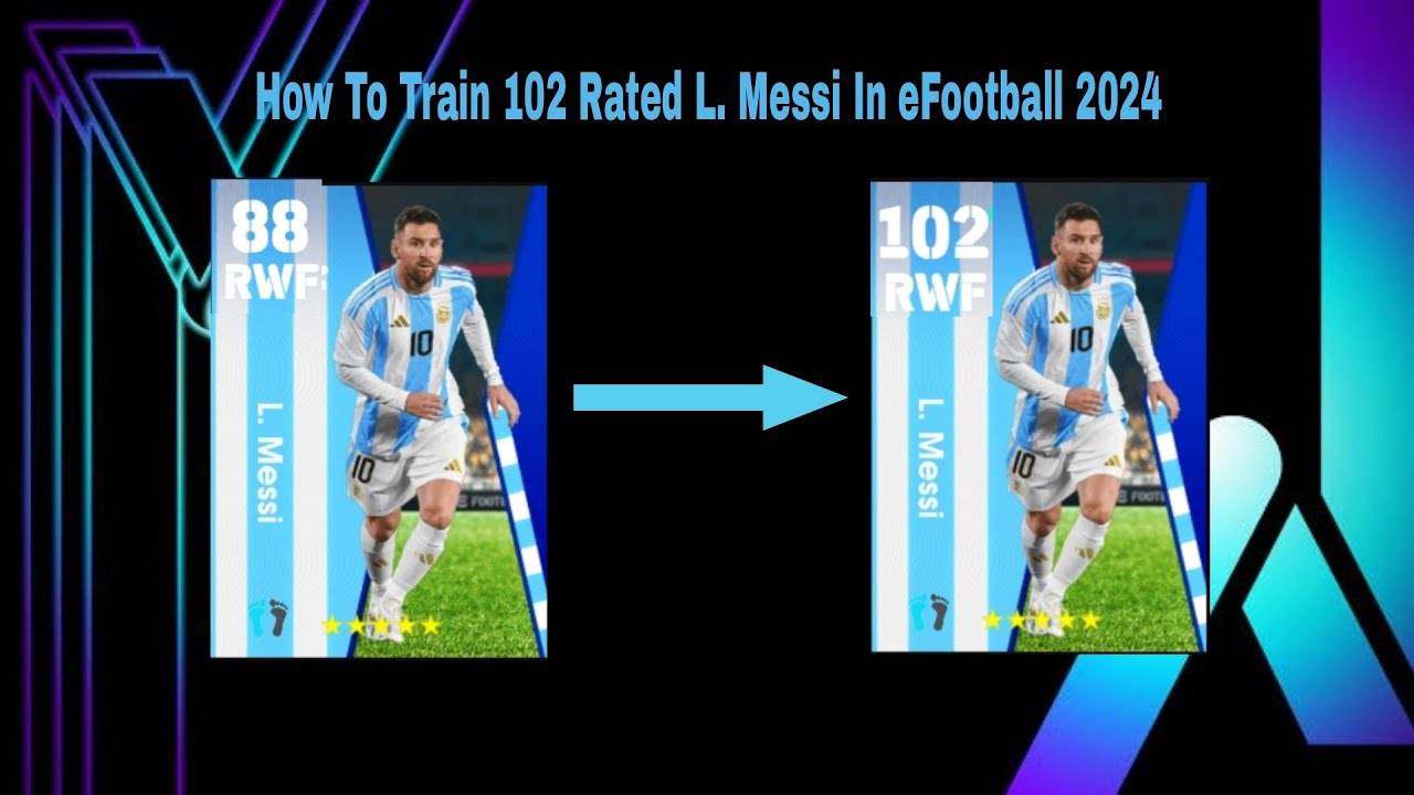How To Train 102 Rated L. Messi In eFootball 2024 - YouTube
