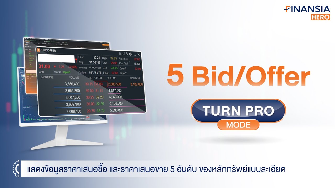 แสดงรายการเสนอซื้อ/ขาย ( Bid / Offer) - YouTube