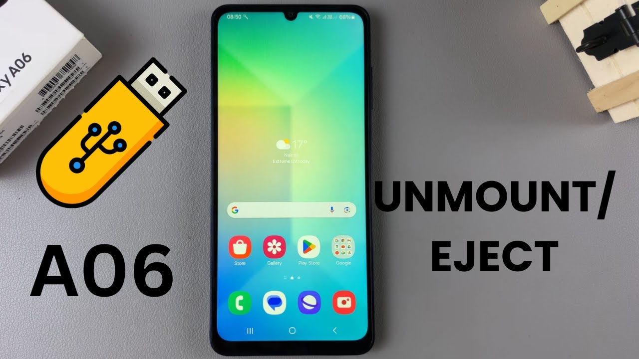 How Unmount /Eject USB Flash Drive From Samsung Galaxy A06 - YouTube
