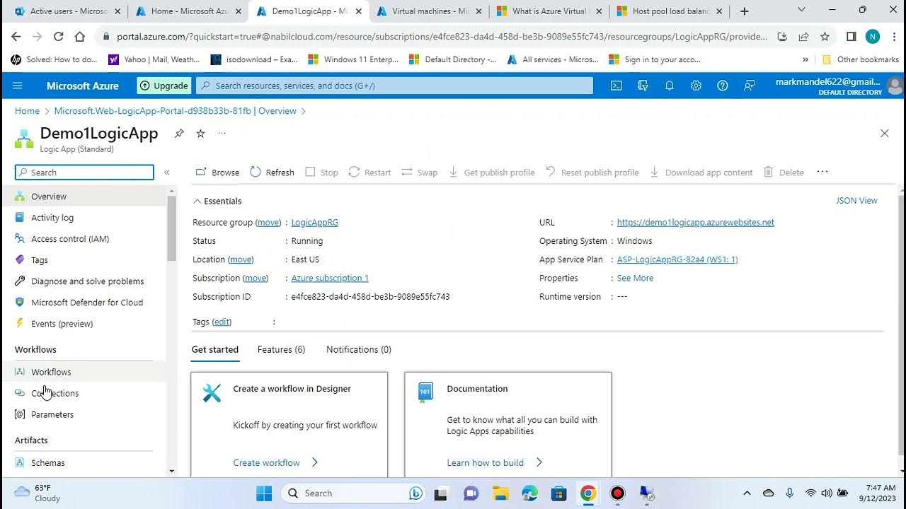 How To Create Logic App in Azure Portal - YouTube