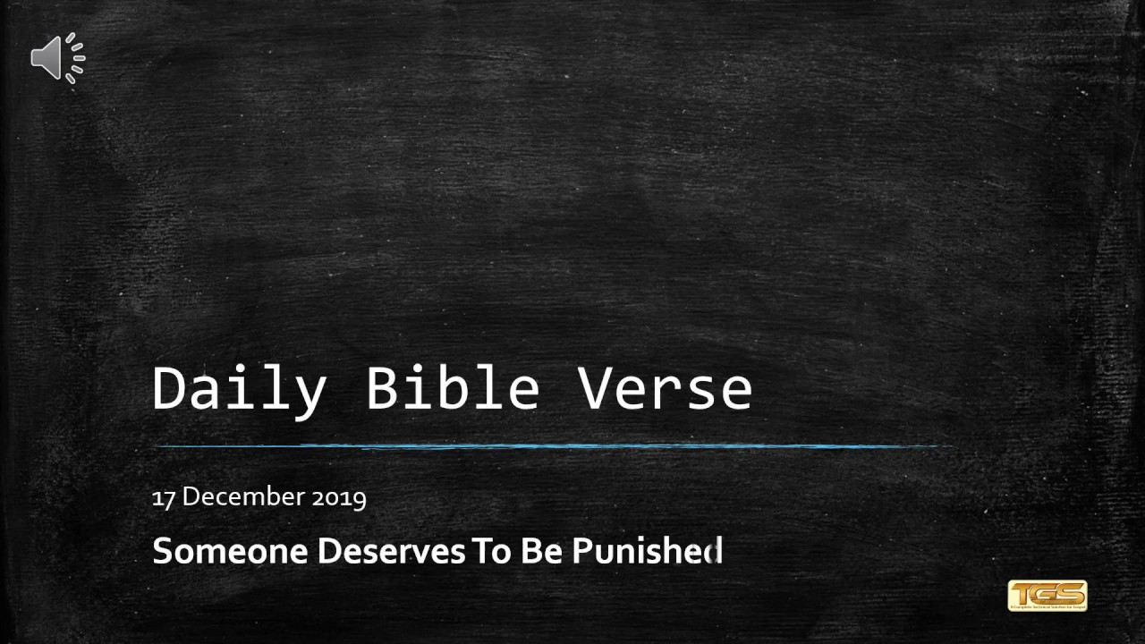 Daily Bible Verse 17 December 2019 - YouTube
