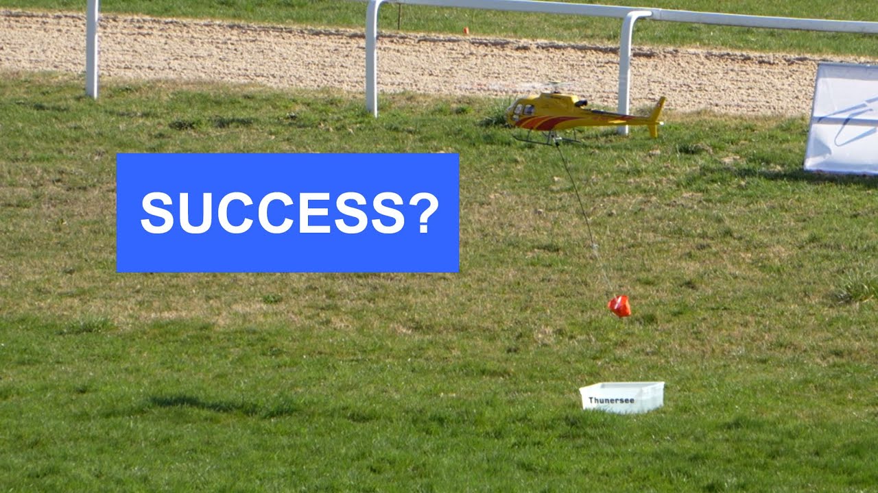 RC SCALE HELI in FIREFIGHTING mode - Ecureuil of HELIKOPTER BAUMANN at ...