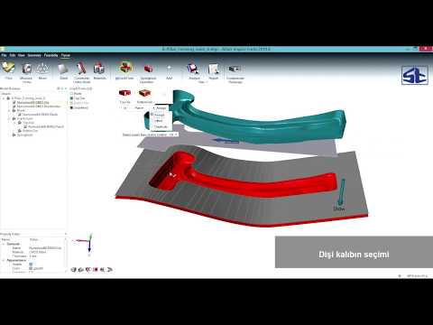 Derin çekme ve geri yaylanma simülasyonu - Altair Inspire Form