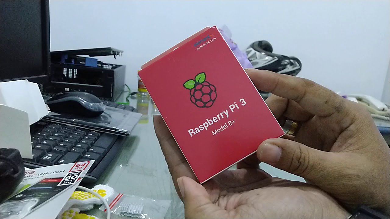 unboxing raspberry pi 3 B+ 64GB - YouTube