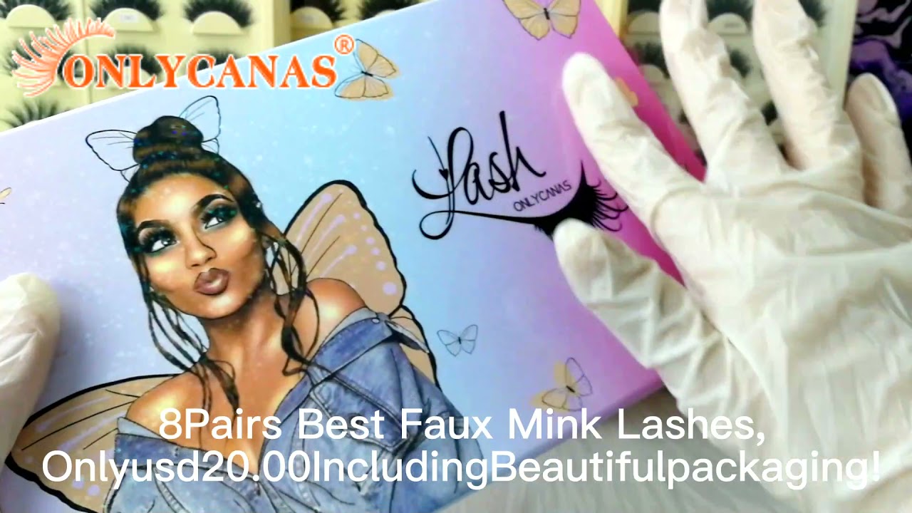 Luxury Cute Cartoon Pink Wholesale Custom Eyelash Packaging Box Kit Usa ...