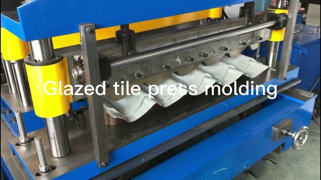 Glazed Tile Press Molding Machine - YouTube