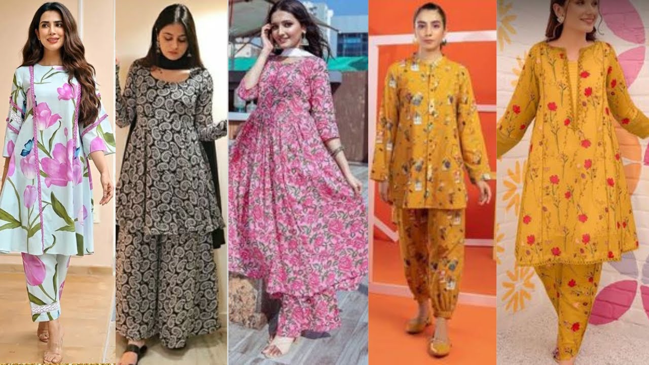 Allover printed Summer Dress Design2025|Same Shalwar Kameez Dress ...