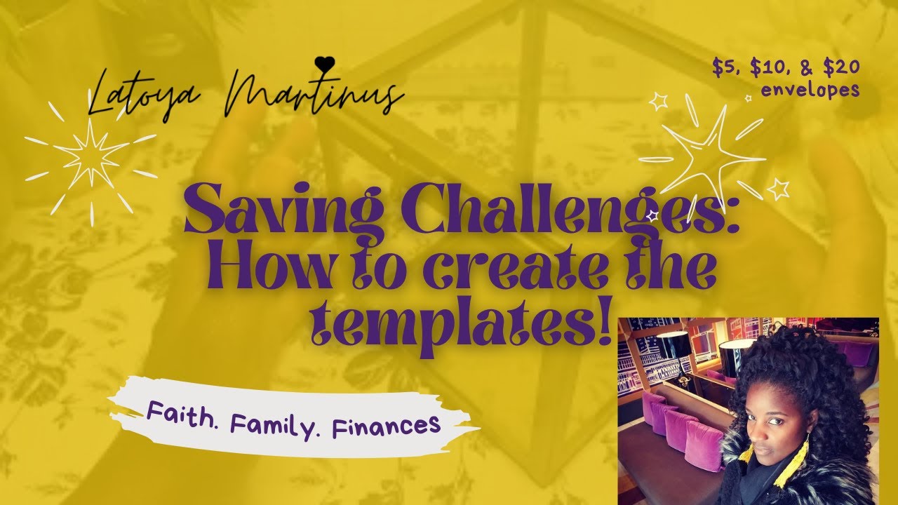 Cash Envelope: How to Create Saving Challenge Cards Using Word # ...