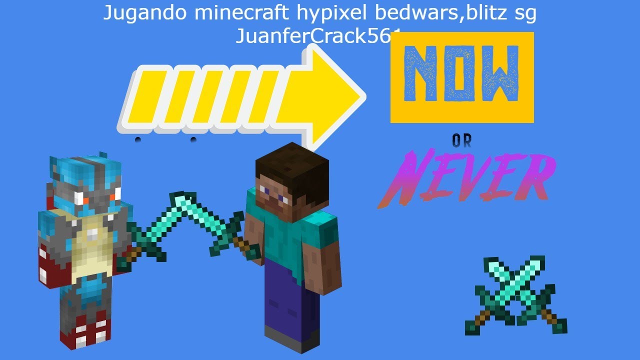 jugando minecraft hypixel bedwars,blitz sg JCrack - YouTube