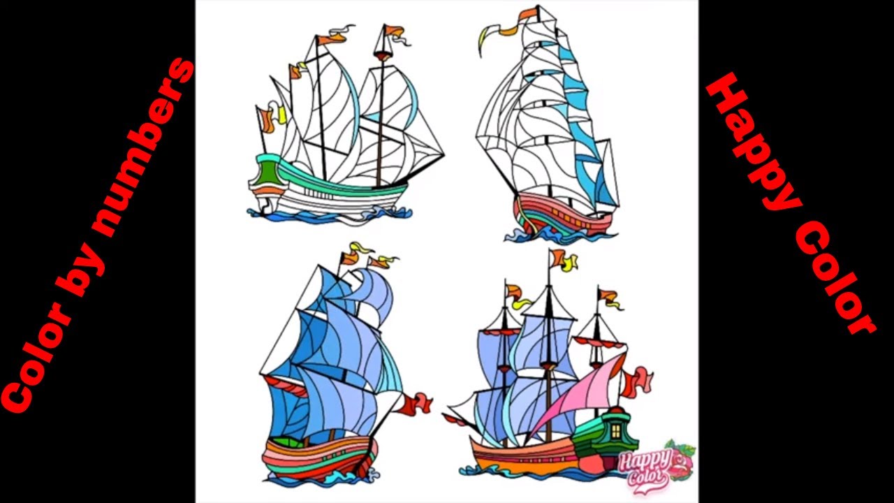 Color by numbers Happy Color app (video 8) - YouTube