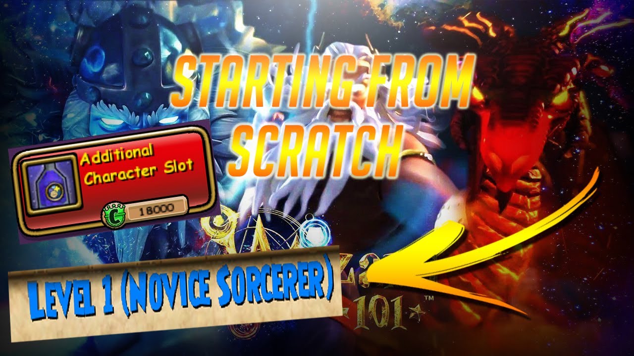 STARTING FROM SCRATCH (I bought the 7th character slot potion ...