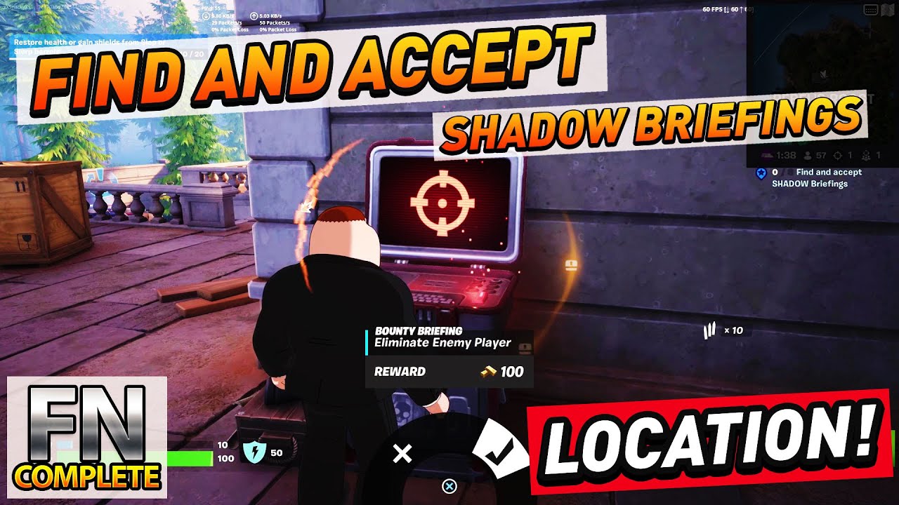 Find and Accept Shadow Briefings Location in Fortnite - YouTube