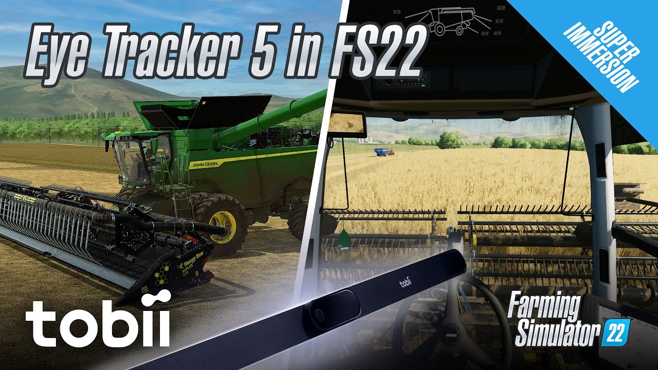 Tobii Eye Tracker 5 in Farming Simulator 22 is brilliant! - YouTube