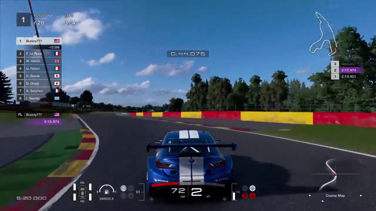 GT Sport Walkthrough Part 95, Lexus RCF GT3 Emil Frey @ Circuit De Spa ...