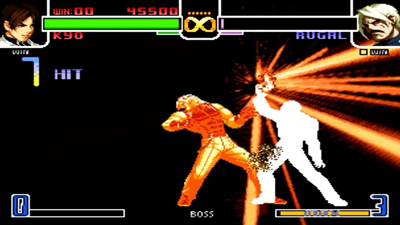 [TAS] KOF 2002 Kyo Kusanagi vs Rugal Boss💩 💀 DESTRUCTION 💀 - YouTube