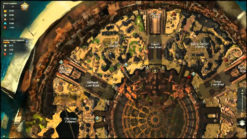 City Walkthrough GW2 - Humans (Divinity's Reach) - YouTube